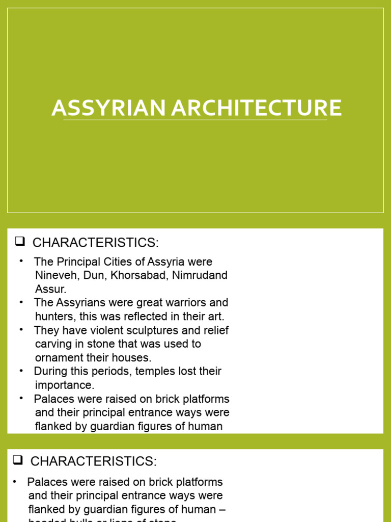 Assyrian Architecture | PDF