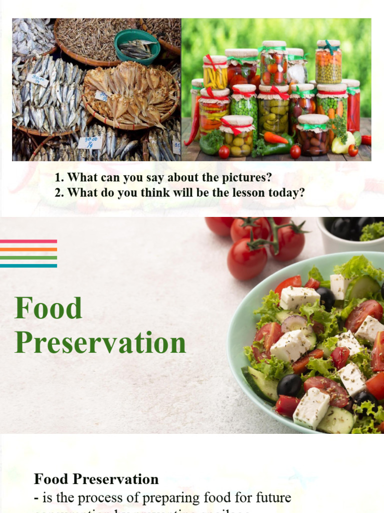 Food Preservation Hele | PDF | Food Preservation | Vegetables