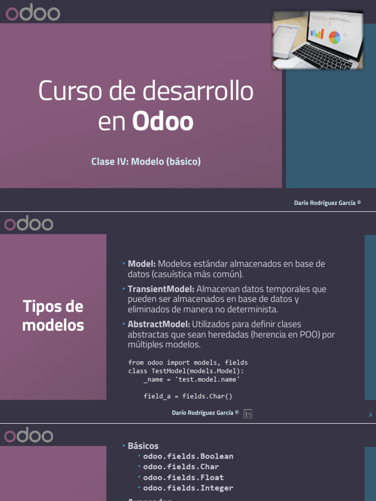 Curso Odoo - Modelo (Básico) | PDF