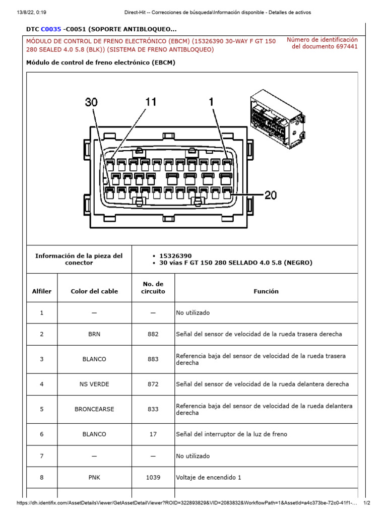 Pontiac Aztek 2001. Módulo de Control de Freno Electrónico (EBCM) | PDF