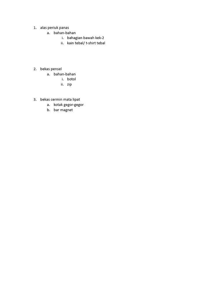 Projek Pertandingan Reka Cipta | PDF