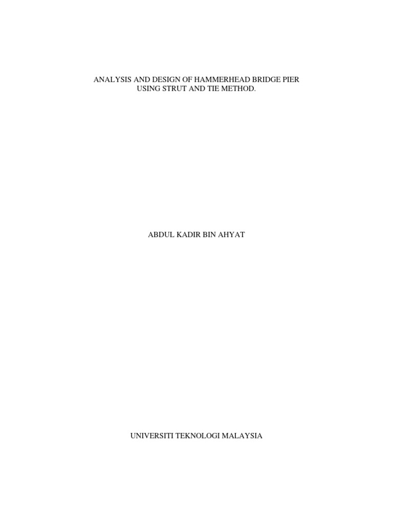 Hammerhead Bridge Pier Design | PDF | Bending | Reinforced Concrete