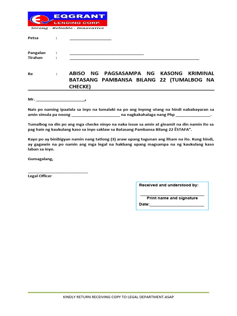NOTICE To File Case | PDF