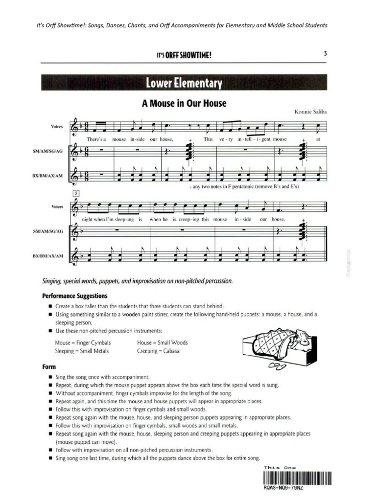 It's Orff Showtime! Songs, Dances, Chants, and Orff Accompaniments for ...