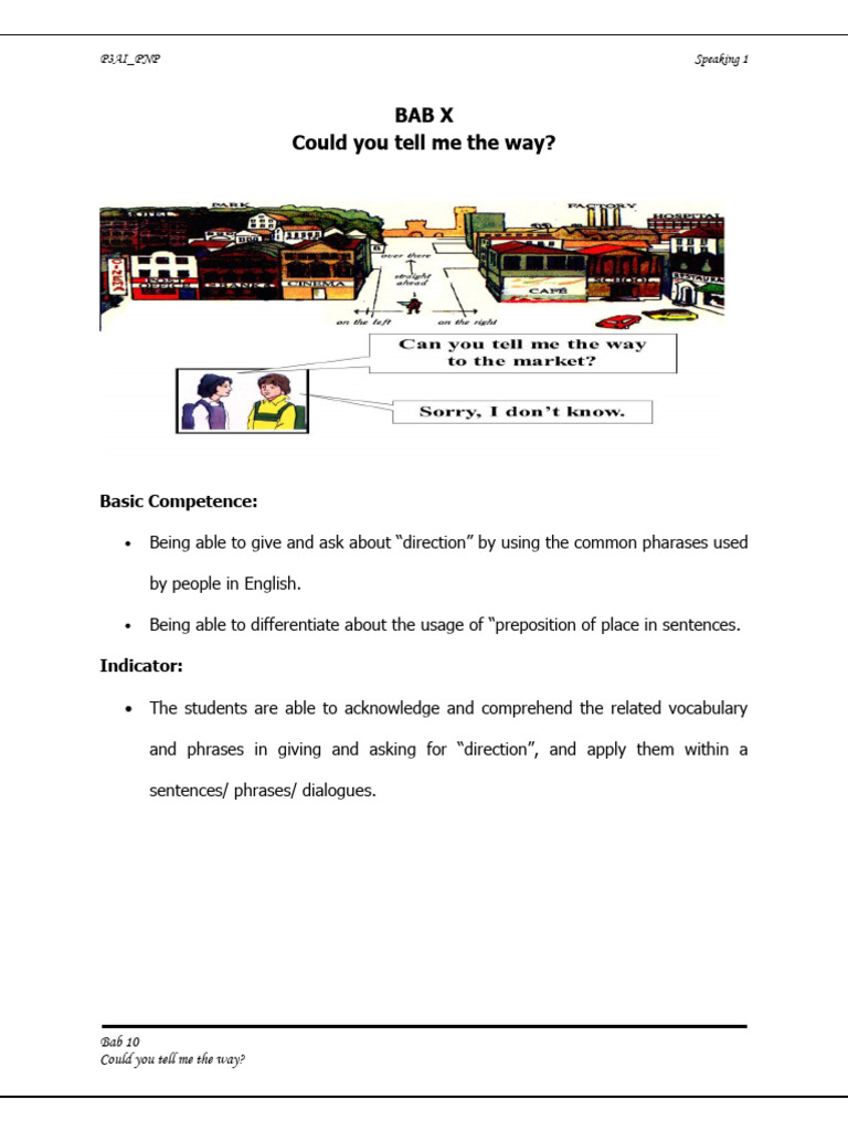Module. Could You Tell Me The Way | PDF