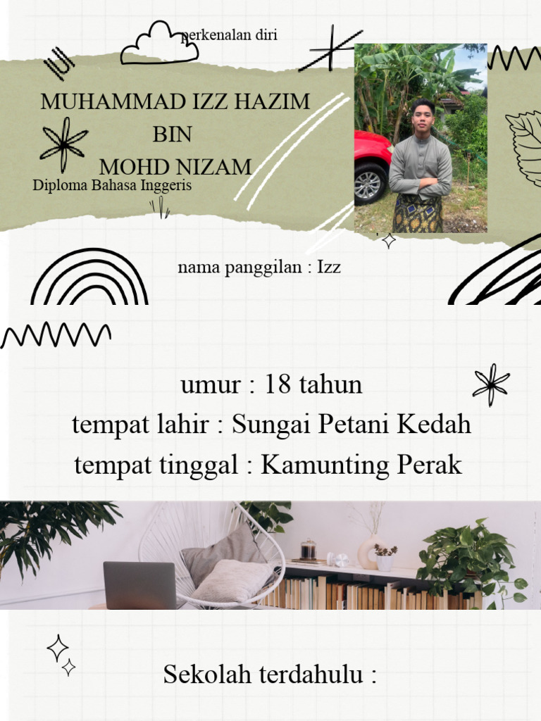 Slide Pengenalan Diri Izz Hazim | PDF