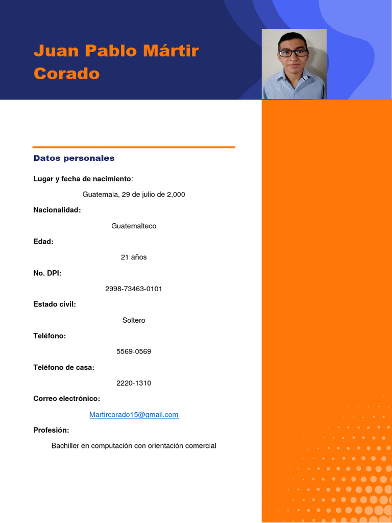 Curriculum Vitae Juan Pablo | PDF