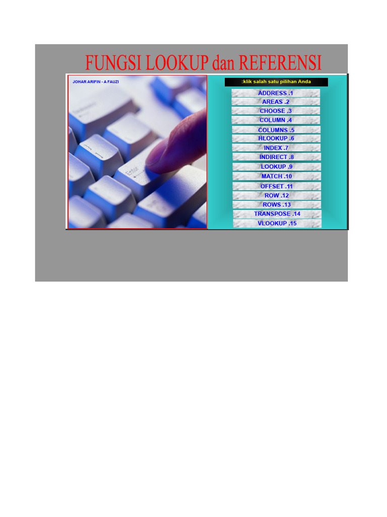 Rumus Fungsi Lookup Dan Referensi | PDF Rumus Fungsi Lookup Dan Referensi | PDF
