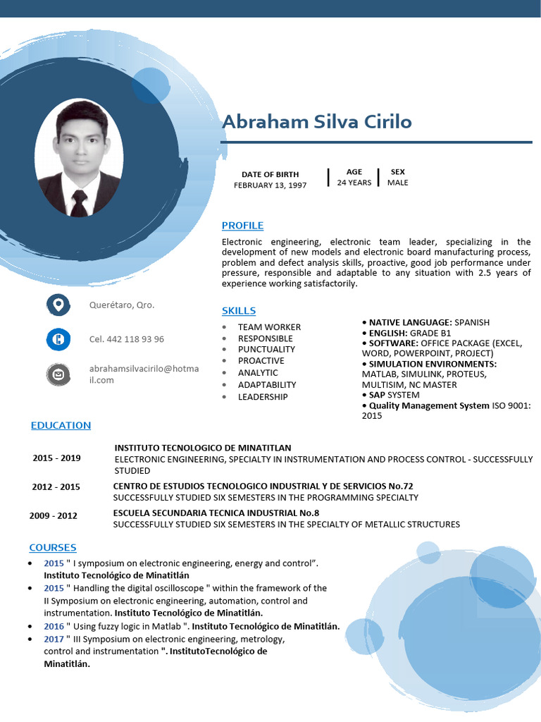 CV Abraham Silva Cirilo | PDF