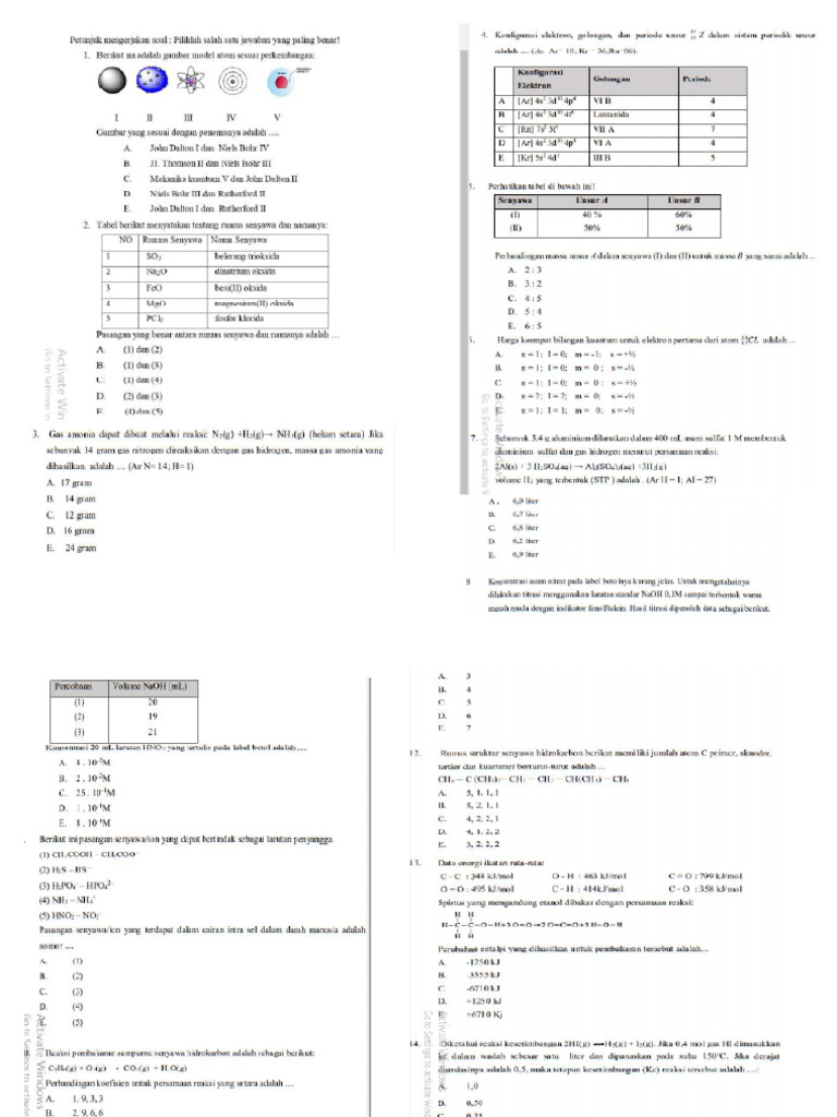 Latihan Soal Fix | PDF