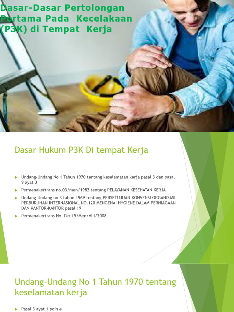 Dasar-Dasar Pertolongan Pertama Pada Kecelakaan (P3K) - 1 | PDF Dasar-Dasar Pertolongan Pertama Pada Kecelakaan (P3K) - 1 | PDF