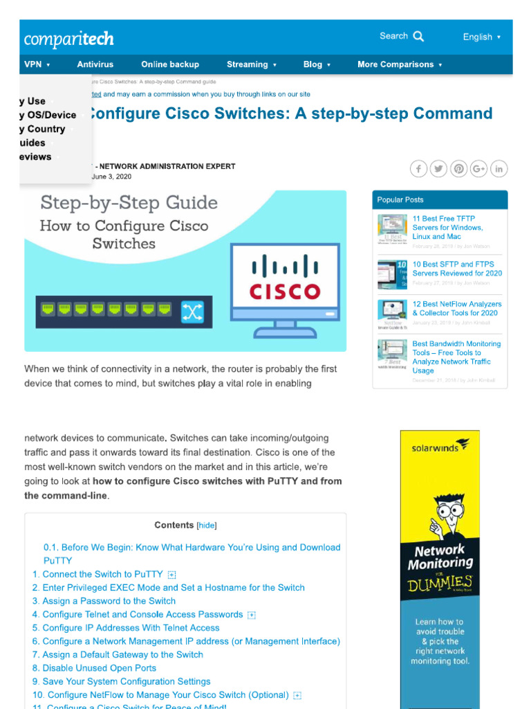 CISCO Configuration CLI | PDF