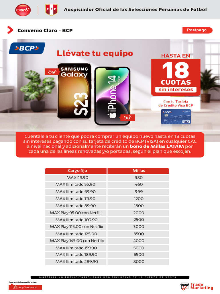 HV - Convenio Claro - BCP - Ago | PDF