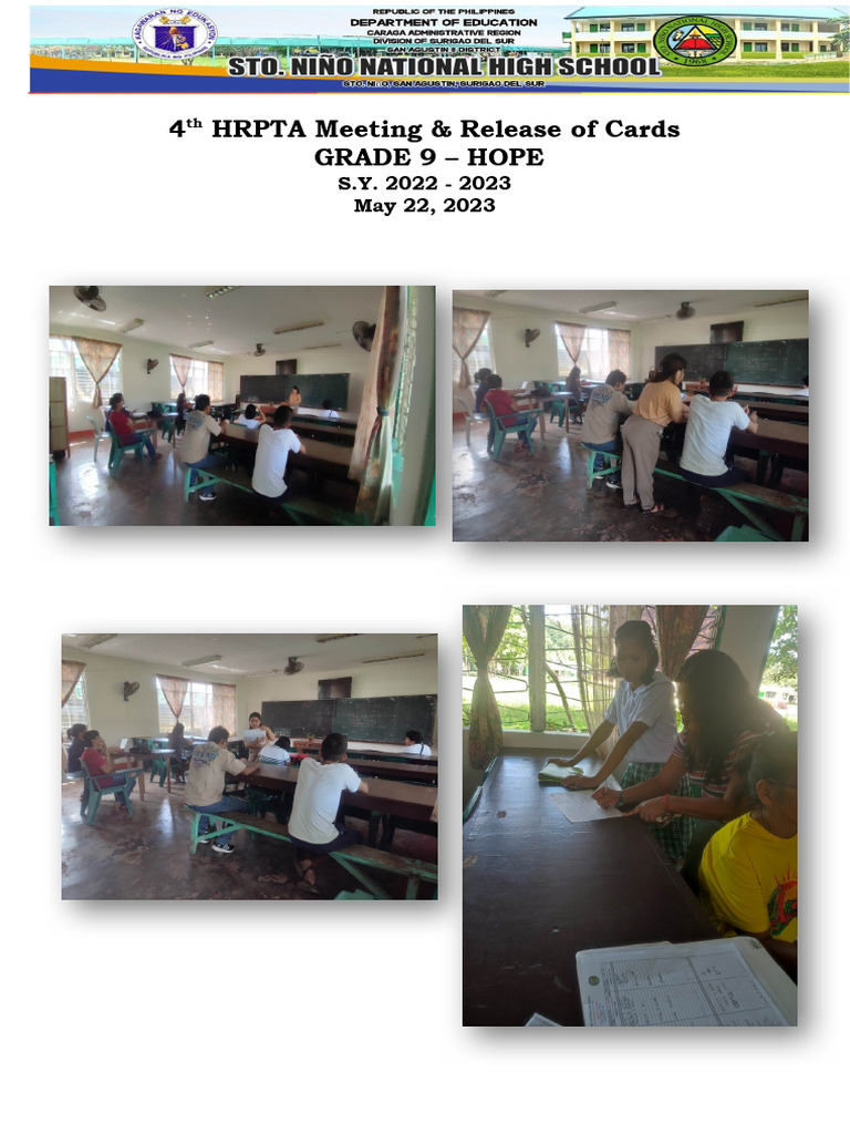 1ST HRPTA ACCOMPLISHMENT REPORT 2023-2024 | PDF