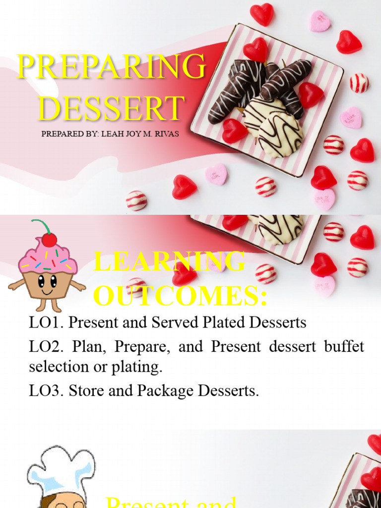 Plated Desserts: Presentation Techniques | PDF | Cooking, Food & Wine ...
