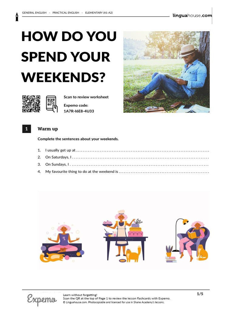 How Do You Spend Your Weekends British English Student | PDF