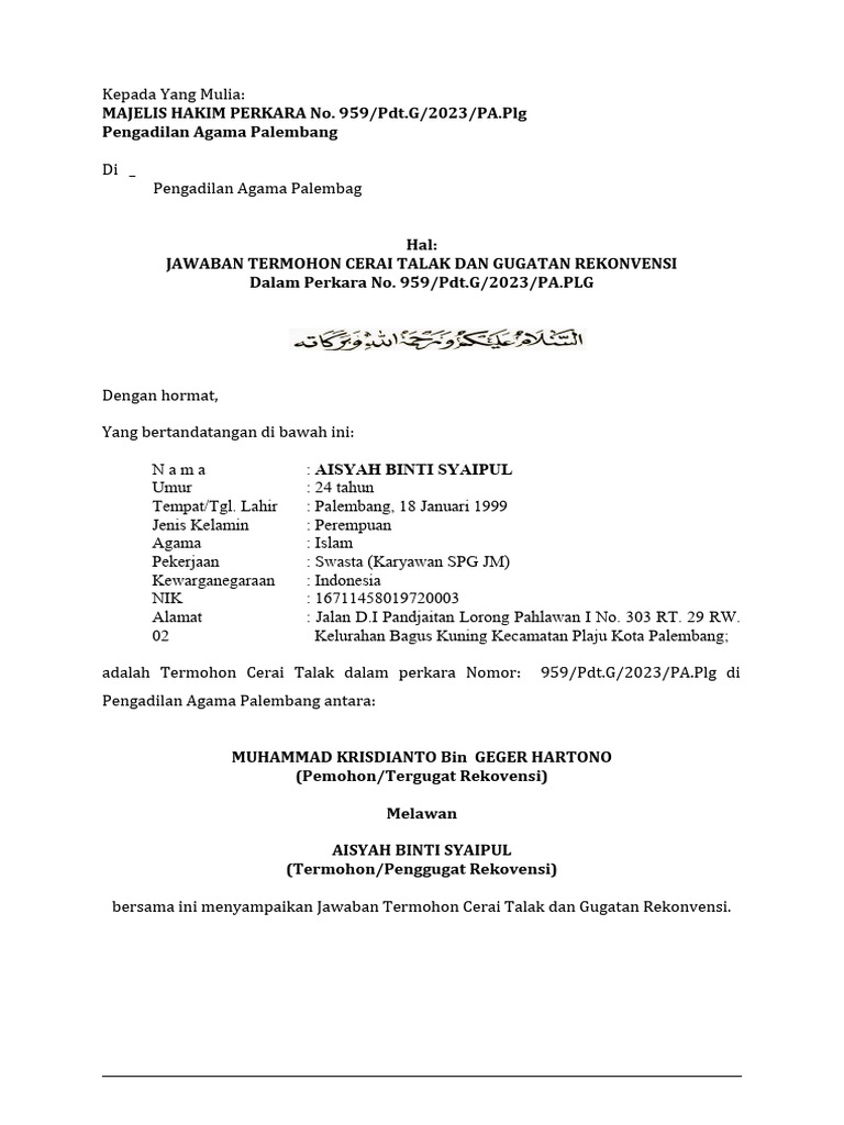 Gugatan Aisyah | PDF