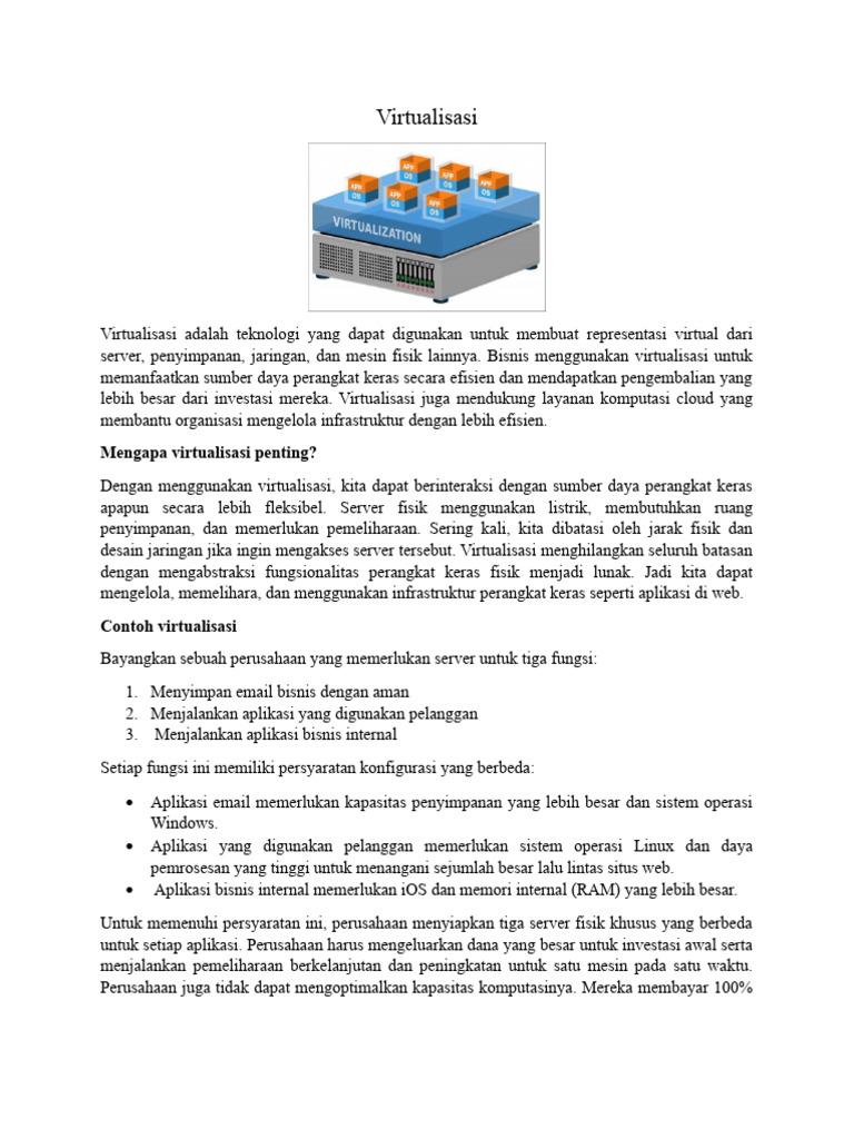 Virtualisasi | PDF
