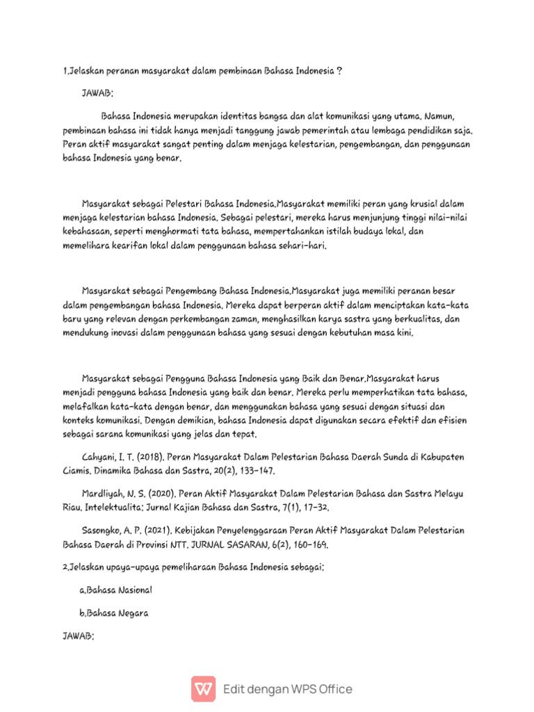 Tugas Bahasa Indonesia Ii | PDF | Karier & Perkembangan | Seni & Disiplin Bahasa