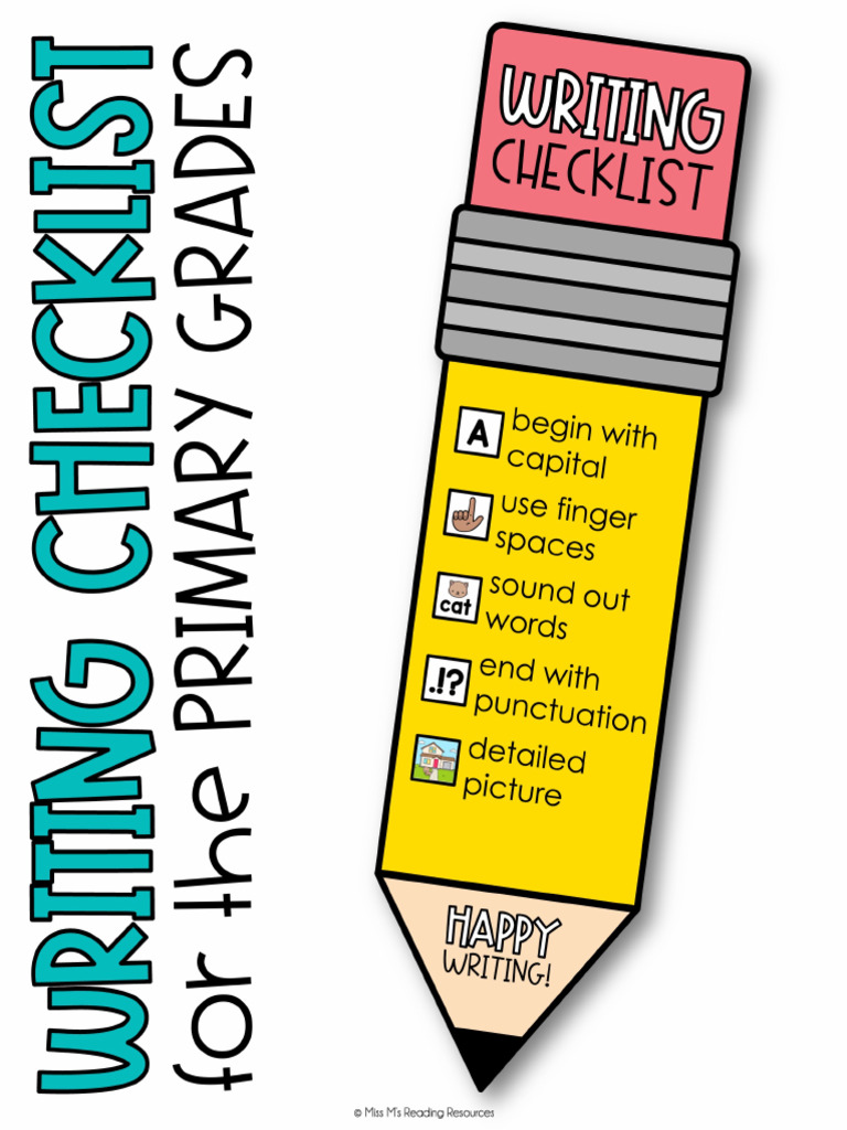 Pencil Writing Checklist | PDF