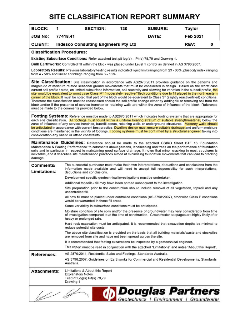 Section 130 Blocks 1 - 20 | PDF | Gravel | Soil