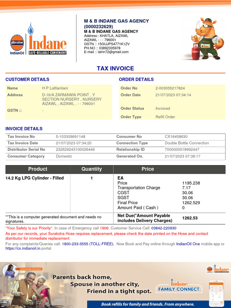 Invoice | PDF | Liquefied Petroleum Gas | Invoice