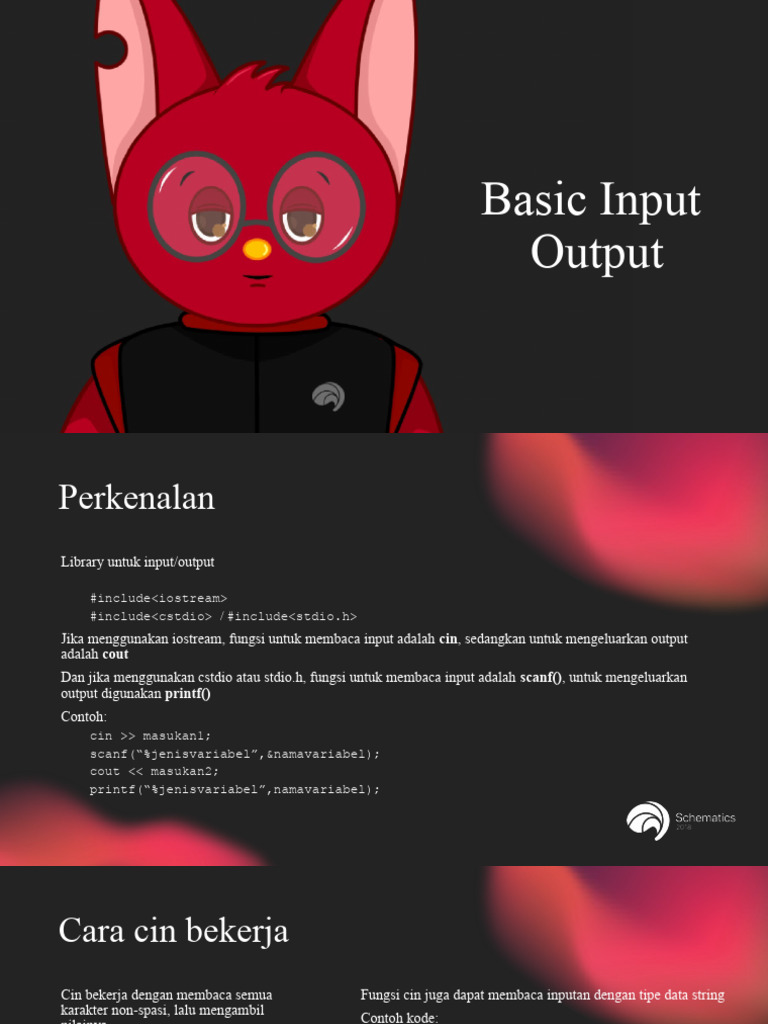 Basic Input Output | PDF