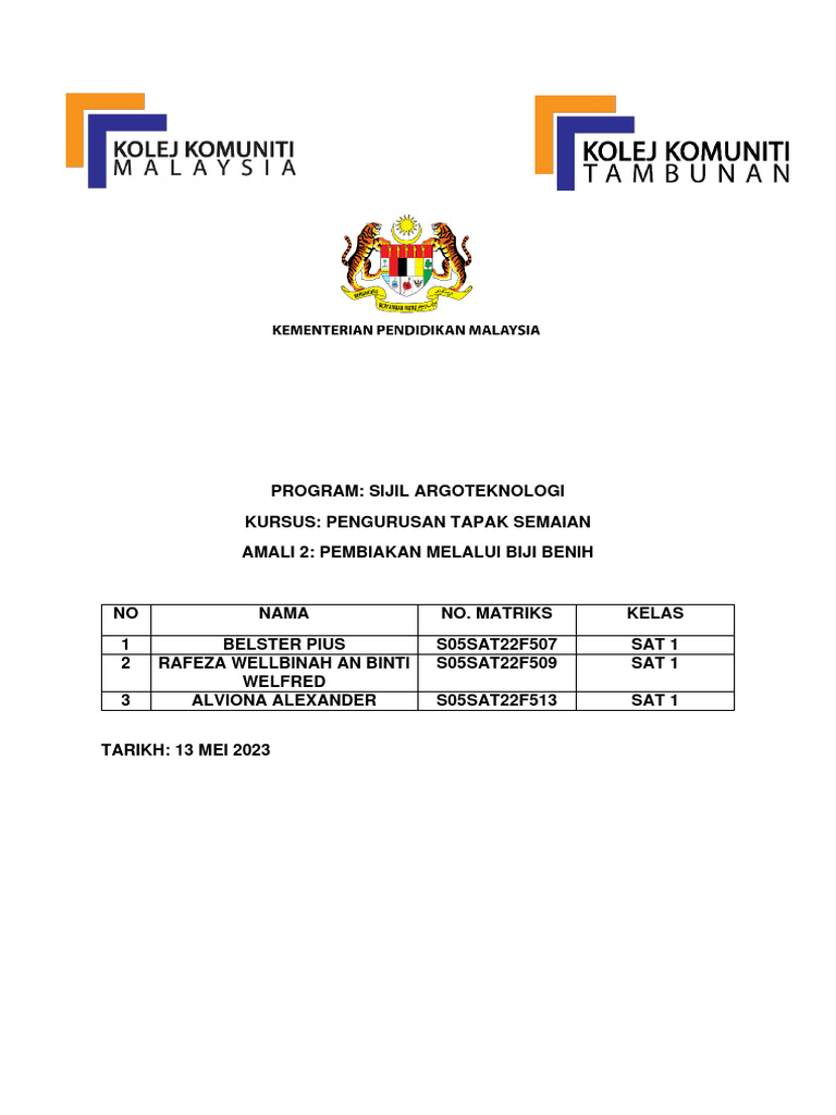 Pembiakan Melalui Biji Benih | PDF