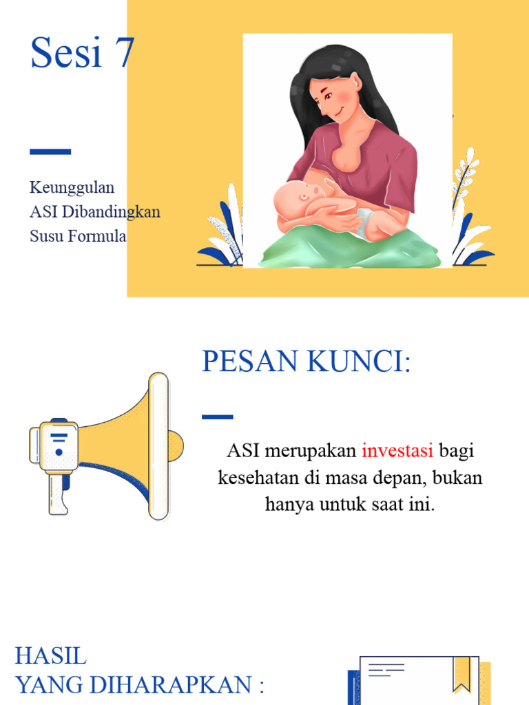 Sesi 7 - Keunggulan ASI Dibandingkan Susu Formula | PDF