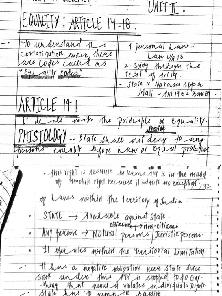 Constitutional Law Unit 2 | PDF