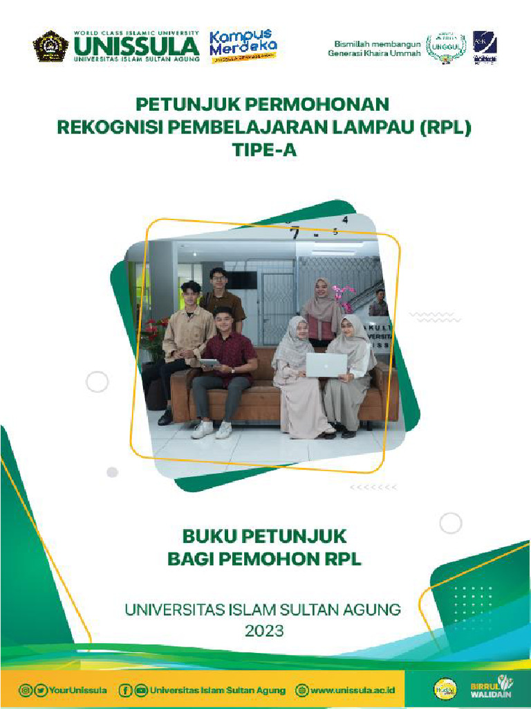 Petunjuk Permohonan RPL Tipe A Unissula | PDF
