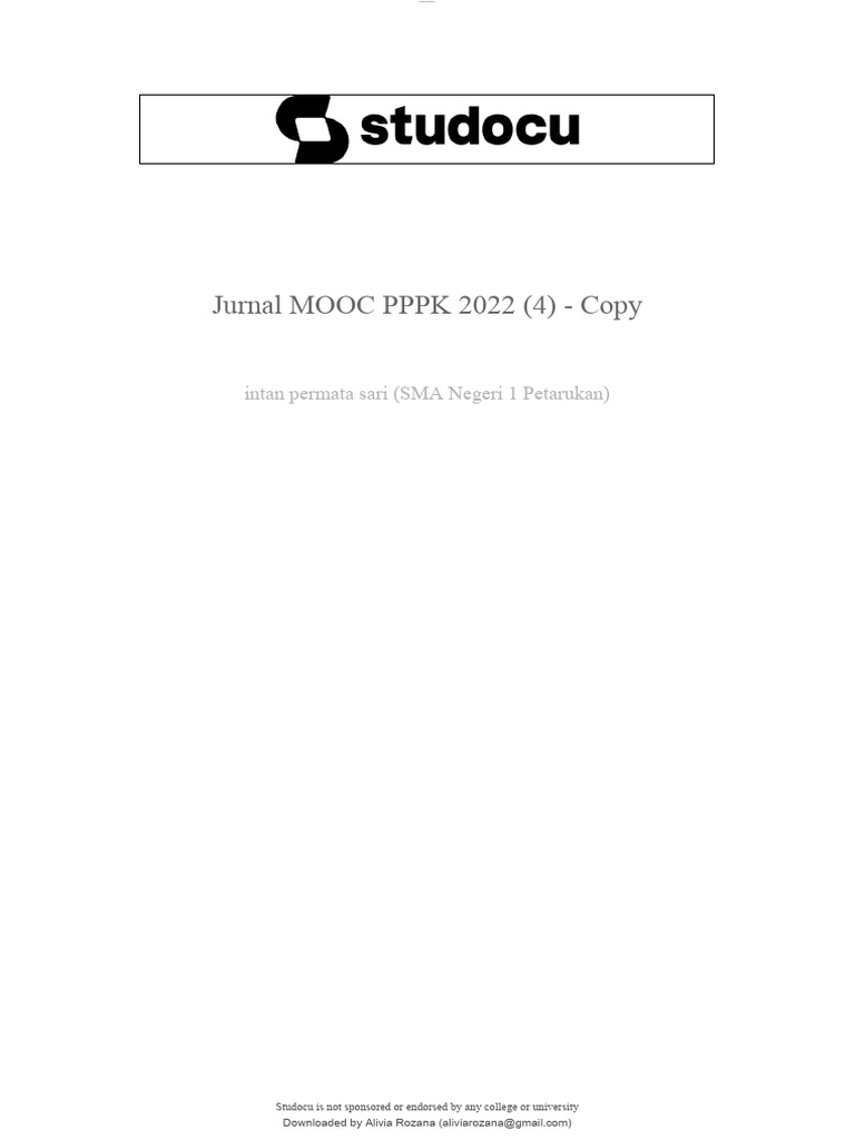 Jurnal Mooc PPPK 2022 4 | PDF