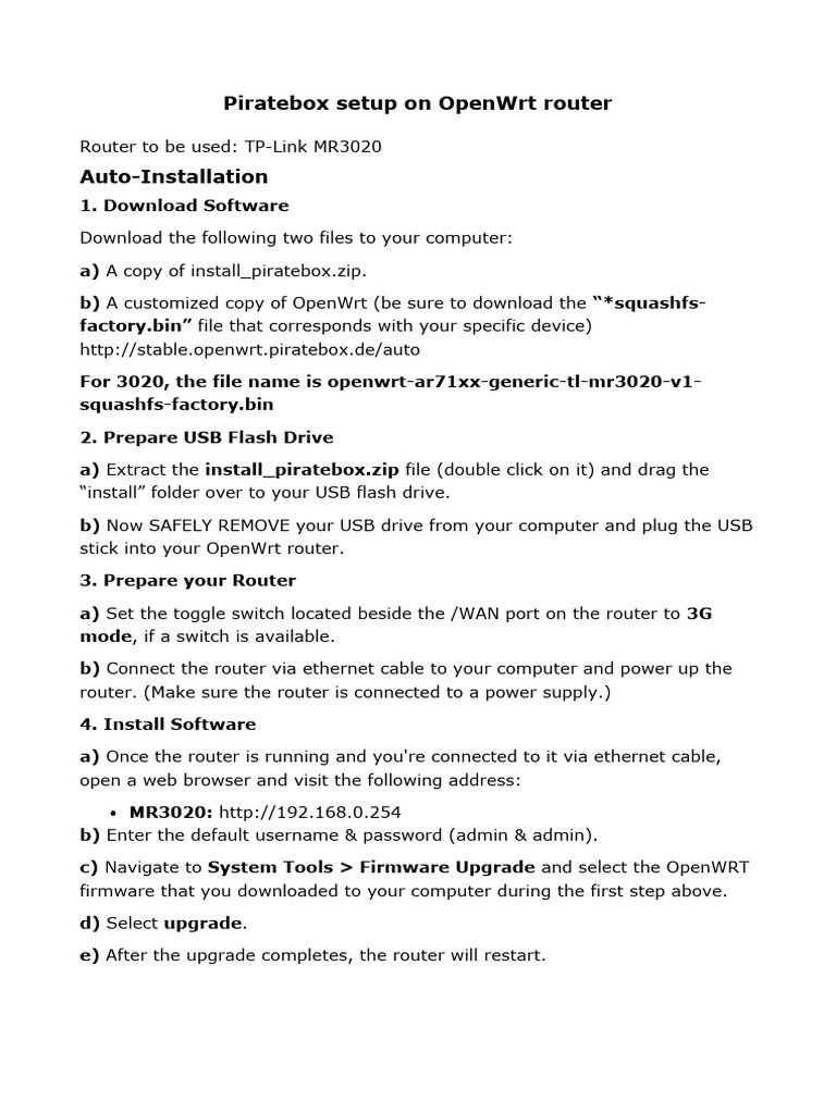 Roy_OpenWrt_setup_PirateBox | PDF