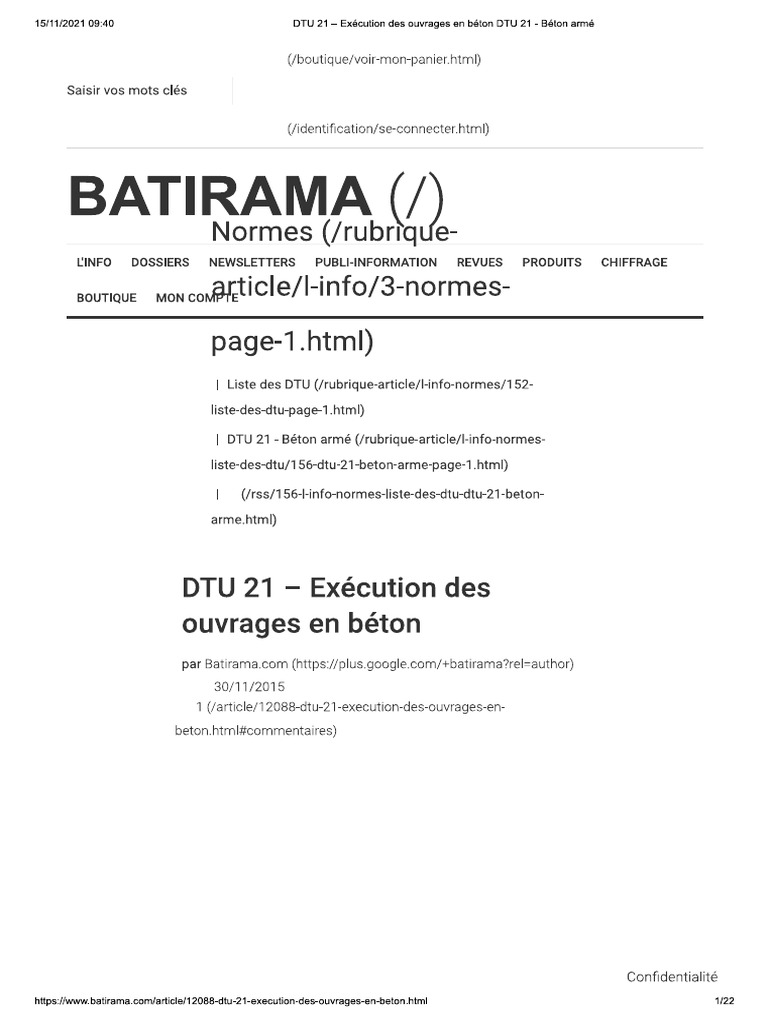 Dtu 21 | PDF