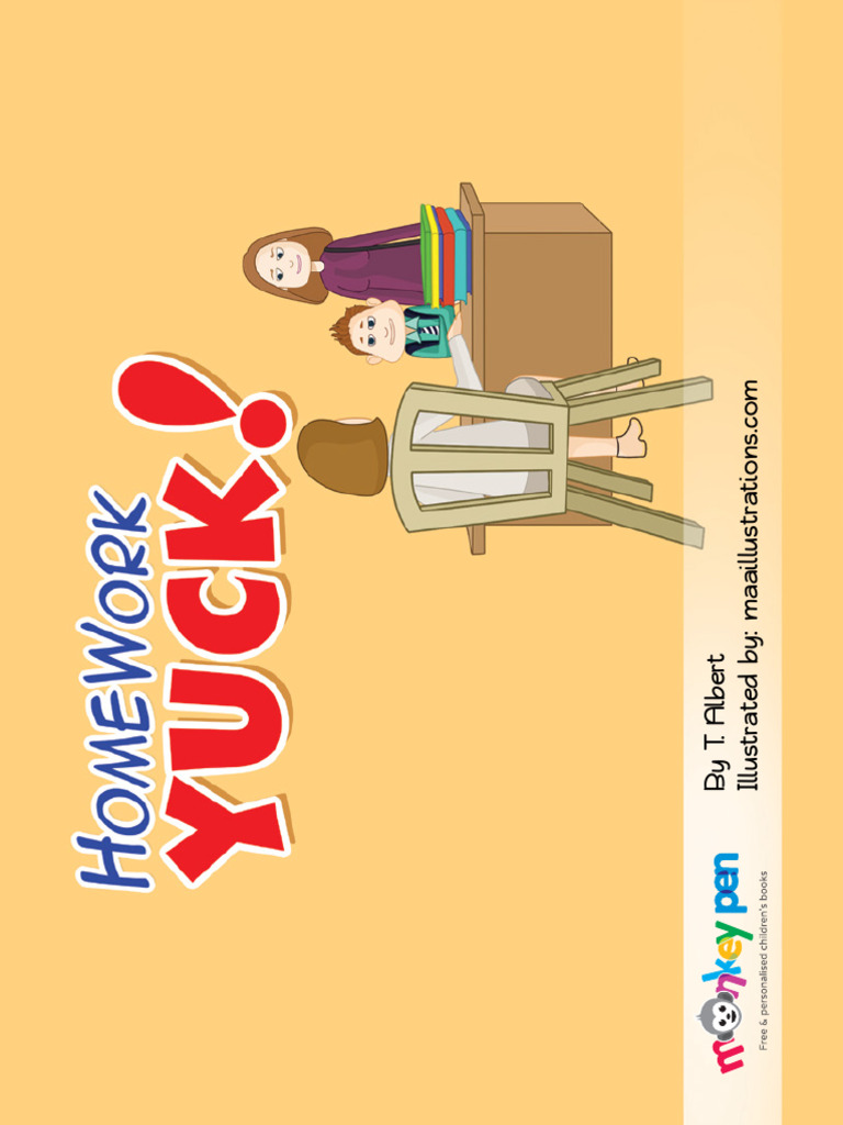 009 HOMEWORK YUCK Free Childrens Book by Monkey Pen | PDF
