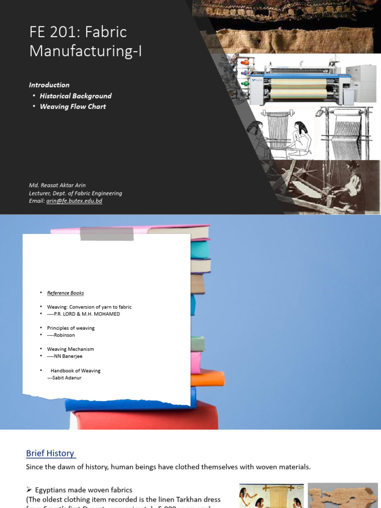 1 Introduction FM1 | PDF | Textiles | Weaving