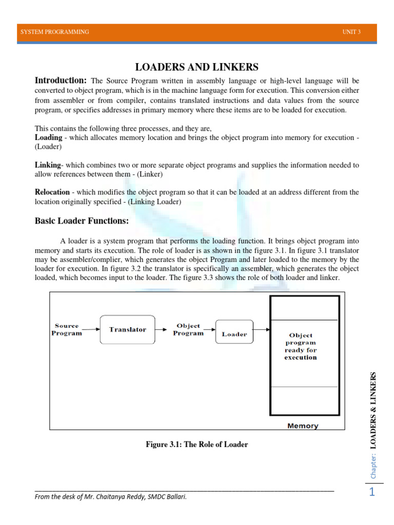 Loaders and Linkers Overview | PDF