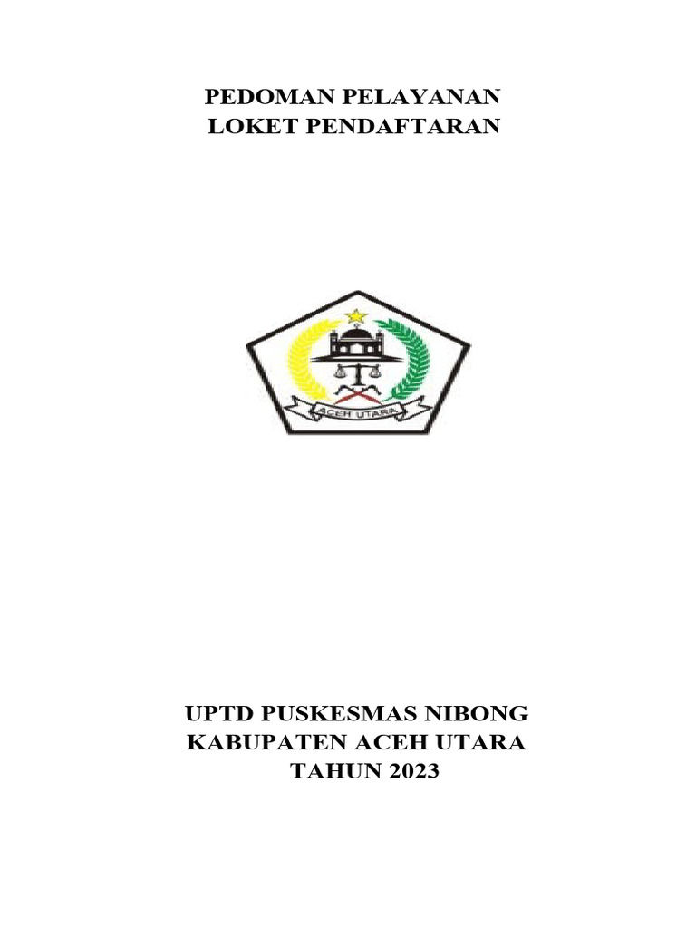 Pedoman Pelayanan Loket Pendaftaran | PDF