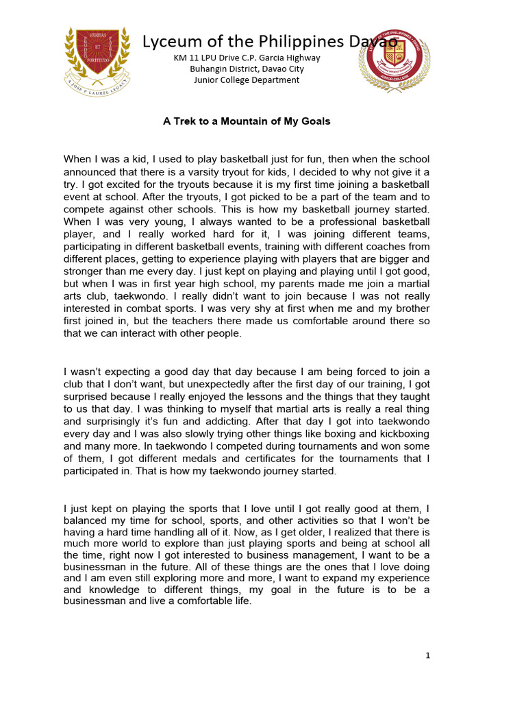 JPL Childhood Life | PDF