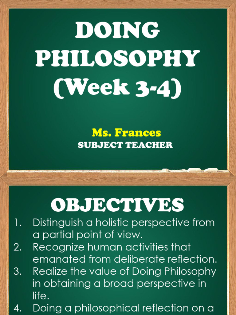 Week 4 5 Doing Philosophy | PDF | Existence | Science