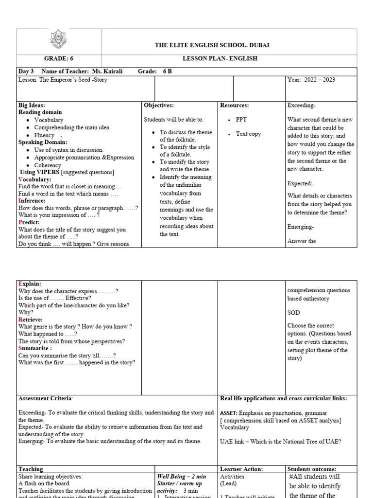 Day 4 The Emperor's Seed | PDF