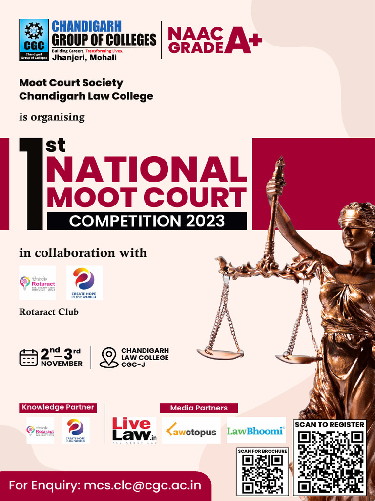 Moot Court Competition E Brochure | PDF | Career & Growth
