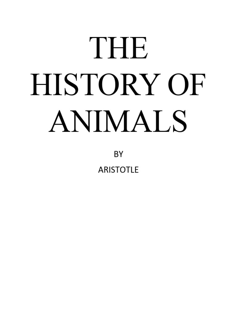 The History of Animals | PDF