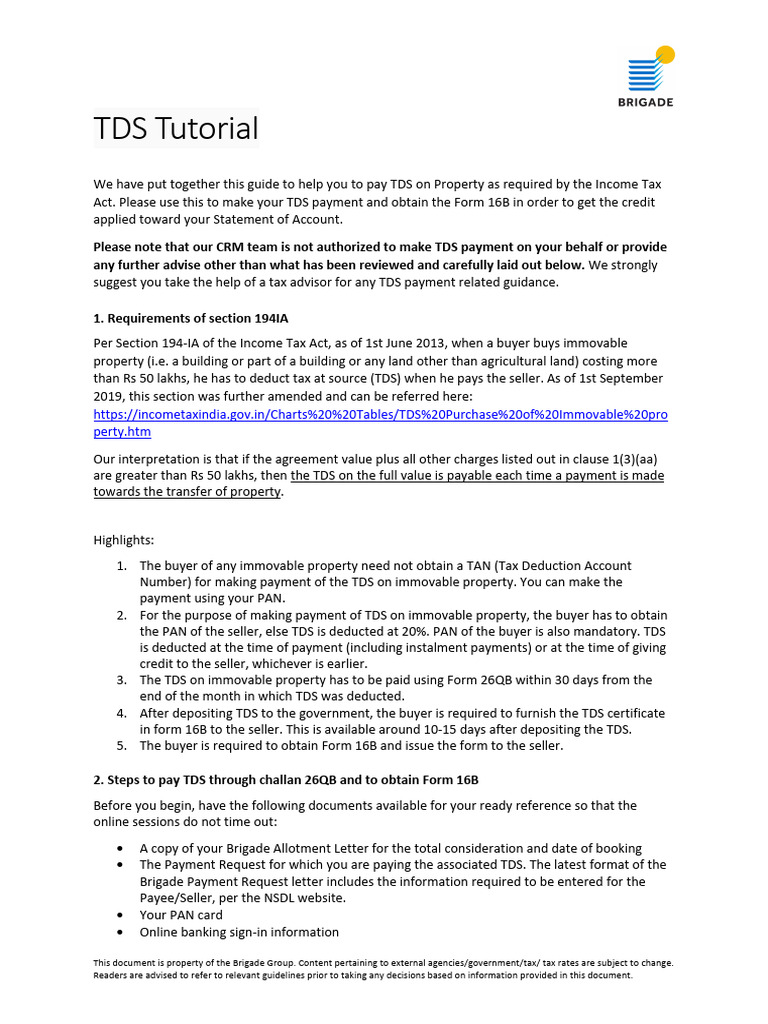 TDS Tutorial - 2020 June | PDF