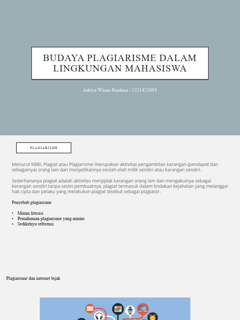 Plagiarisme di Kalangan Mahasiswa | PDF
