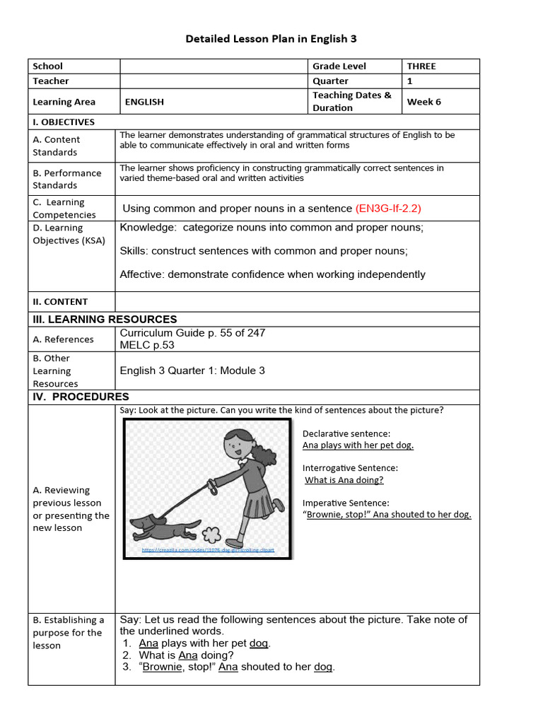 Eng 3 Q1Wk6 | PDF | Noun | English Language