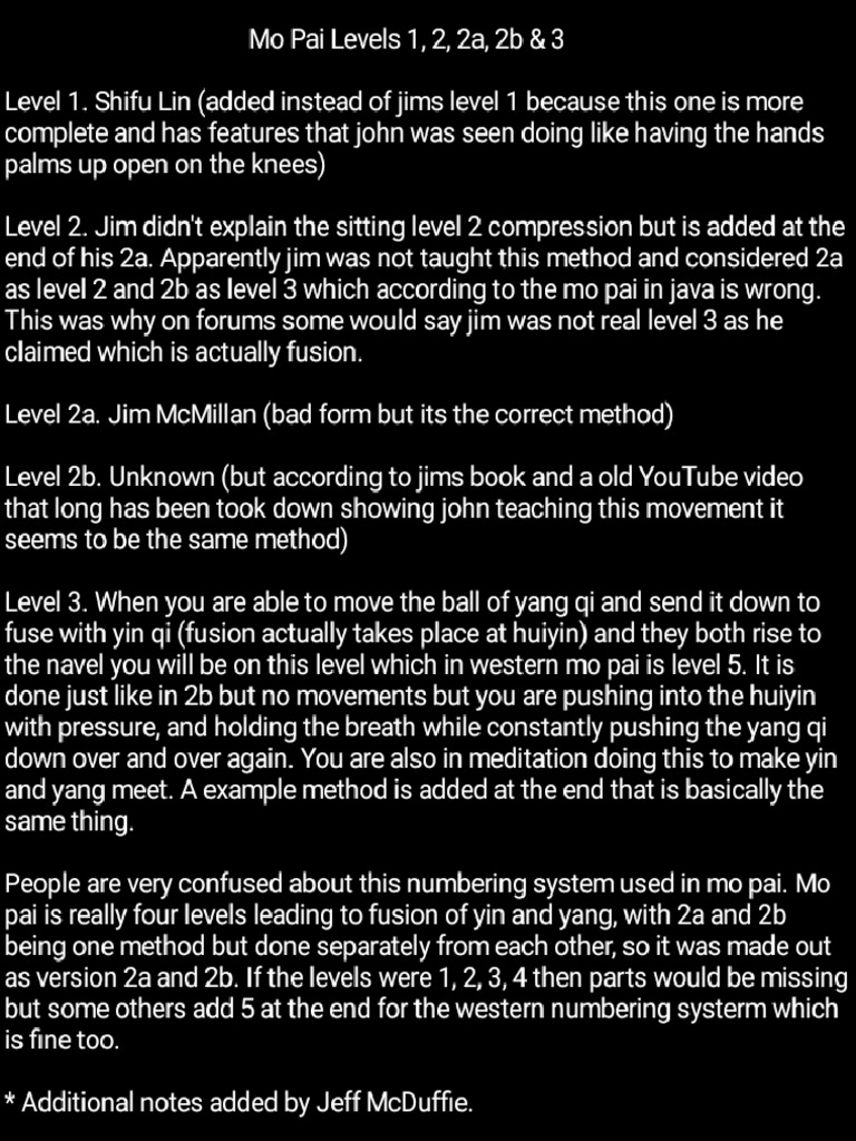 Western Mo Pai Method | PDF