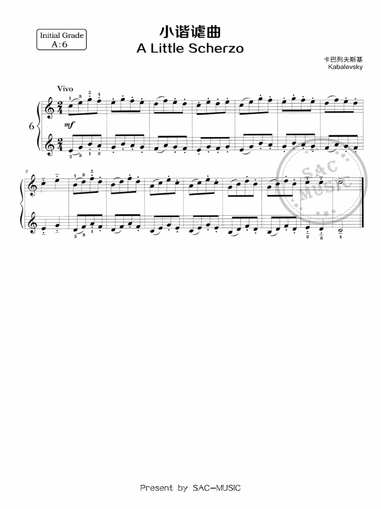 A Little Scherzo | PDF