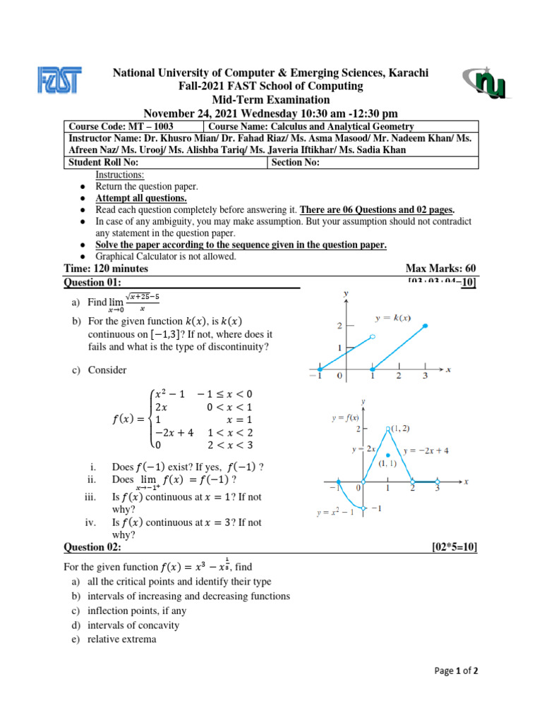 Mid Term Sample Paper | PDF | Computing | Mathematics