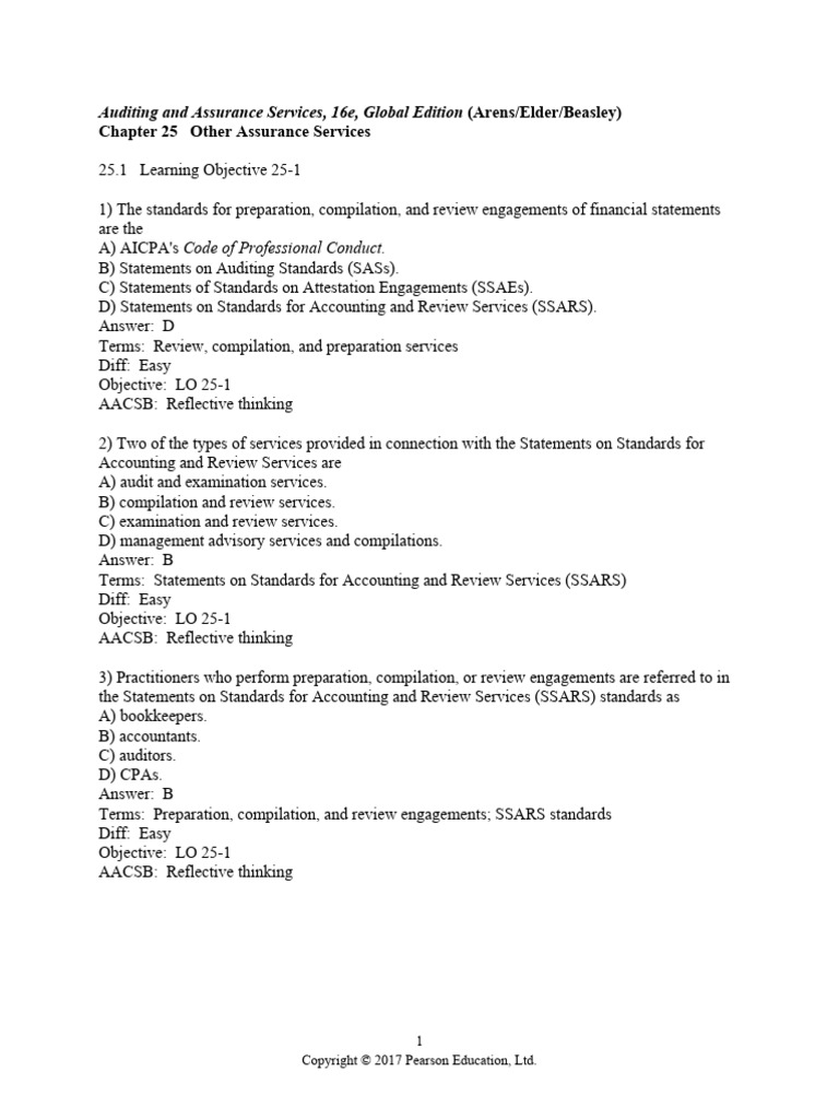 Chapter 25 | PDF | Audit | Financial Audit